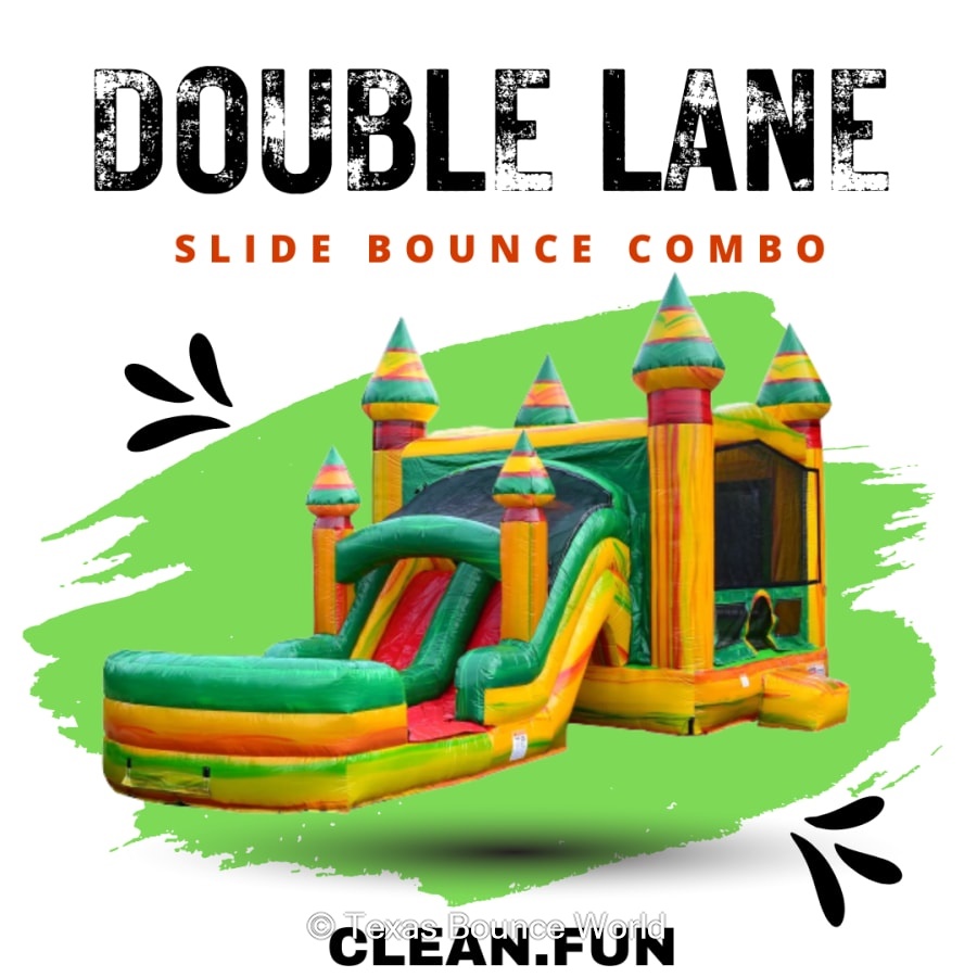Inflatable Slide & Bounce House Rental Combos in The Woodlands TX